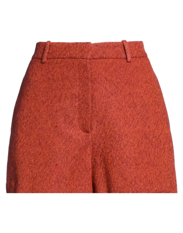 ALYSI Crème Shorts & Bermuda Shorts Rust Size Virgin Wool