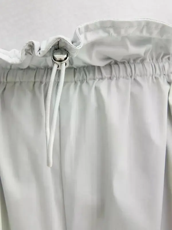 ISABELLE BLANCHE Drawstring Ruffled Waist Trousers