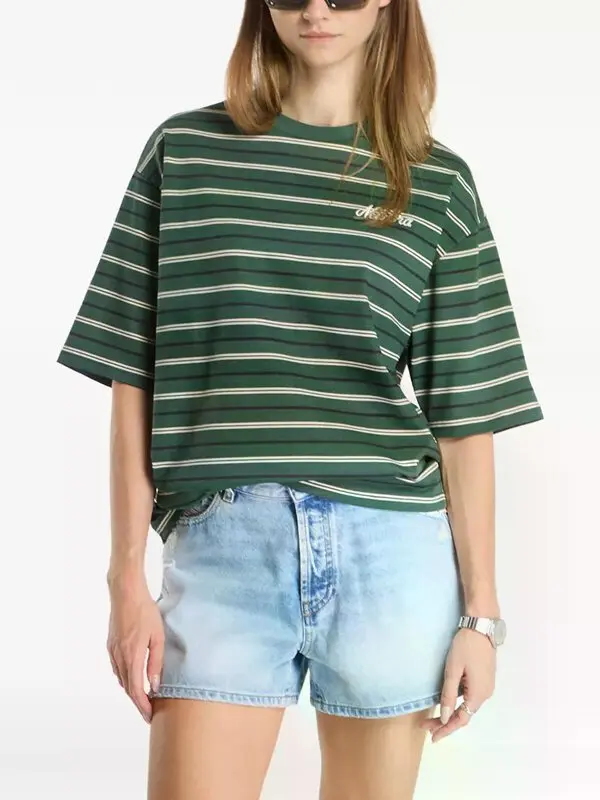 New Era Striped Oversized T-shirt