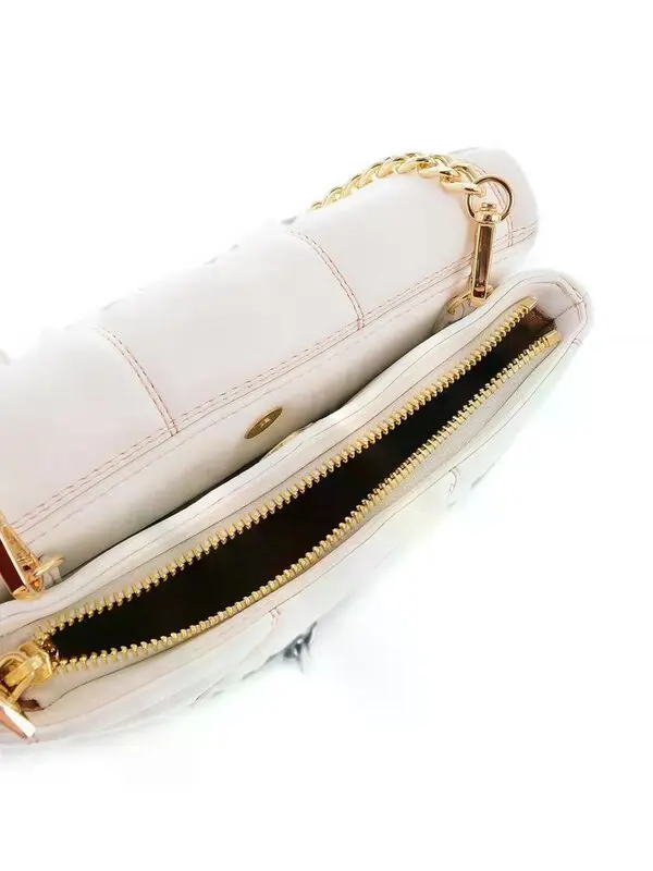 Moschino Quilted Logo-plaque Shoulder Bag