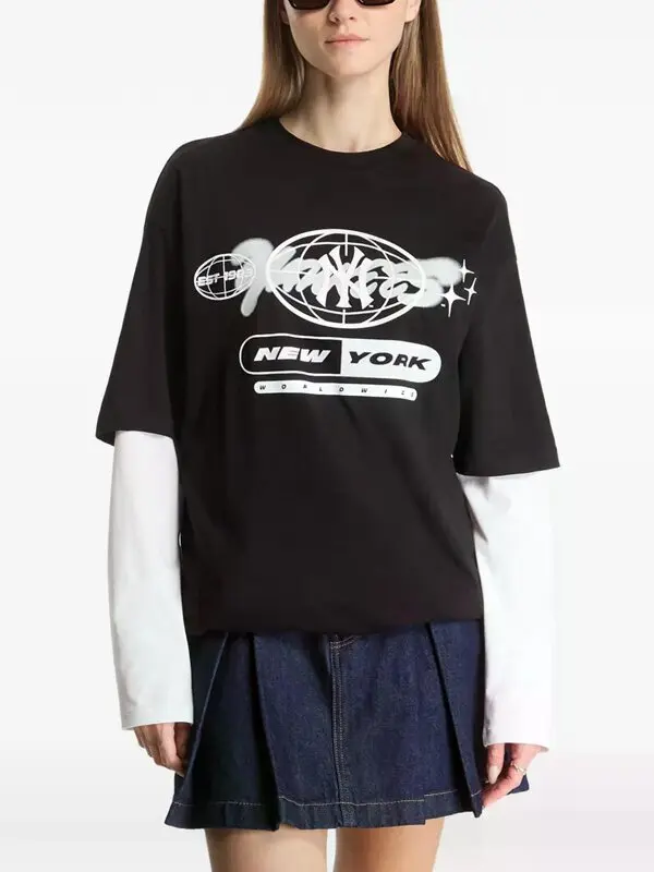 New Era New York Yankees Layered-sleeve T-shirt