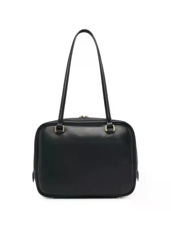 JIL SANDER Medium Vision Leather Shoulder Bag - Black