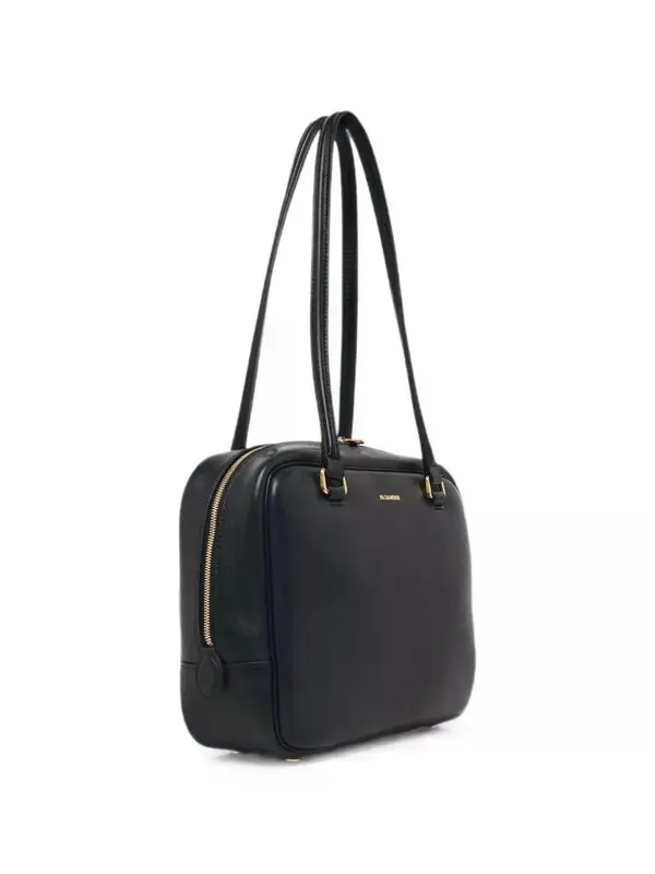 JIL SANDER Medium Vision Leather Shoulder Bag - Black