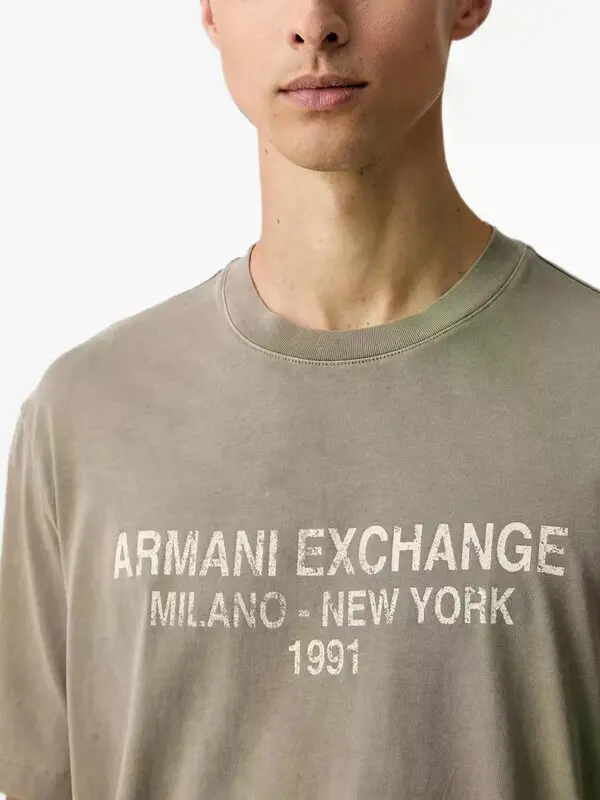 Armani Exchange Logo-print Crew-neck T-shirt