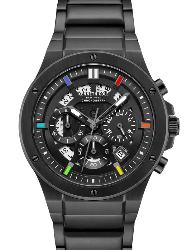 KENNETH COLE Chronograph Skeleton 44mm Watch