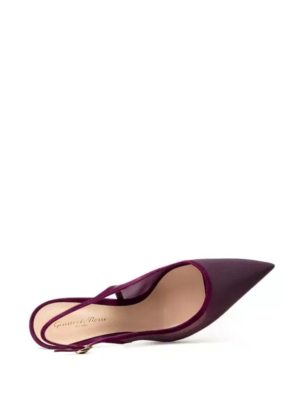 GIANVITO ROSSI Mesh Slingback Pumps
