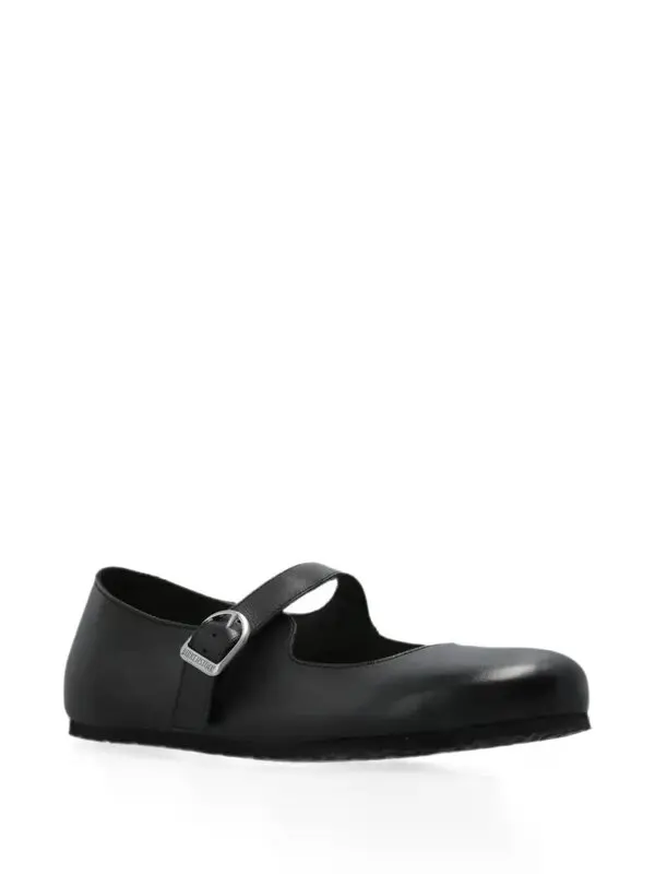 BIRKENSTOCK Santa Clarita Buckle-strap Ballet Flats - Black