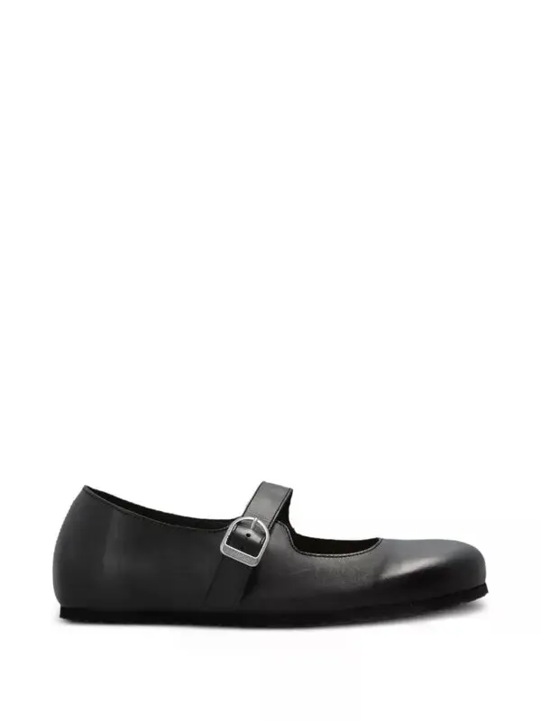 BIRKENSTOCK Santa Clarita Buckle-strap Ballet Flats - Black