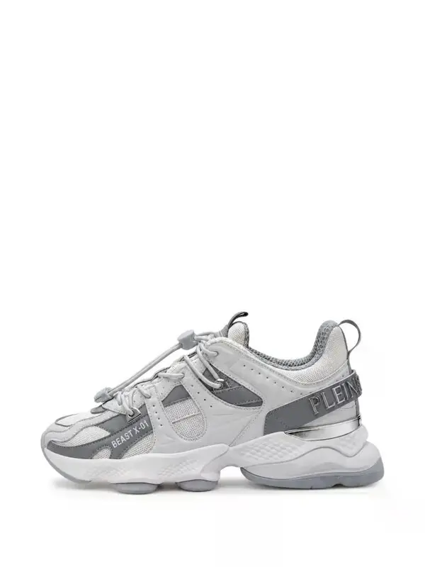 PLEIN SPORT Runner Beast X-01 Panelled Sneakers - Grey
