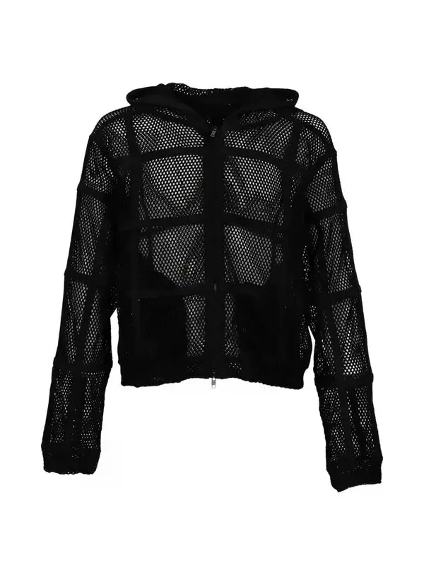 FILTH Mesh-panel Zip-up Hoodie