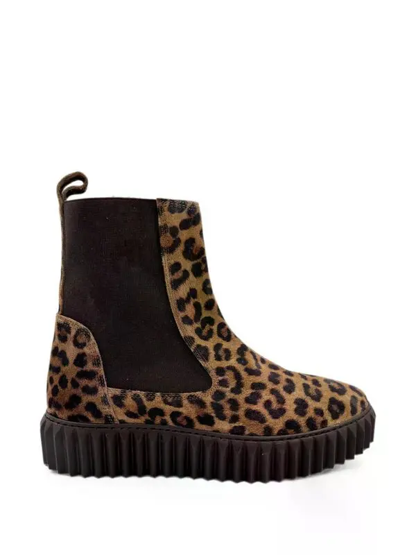 VOILE BLANCHE Beth Leopard-print Ankle Boots
