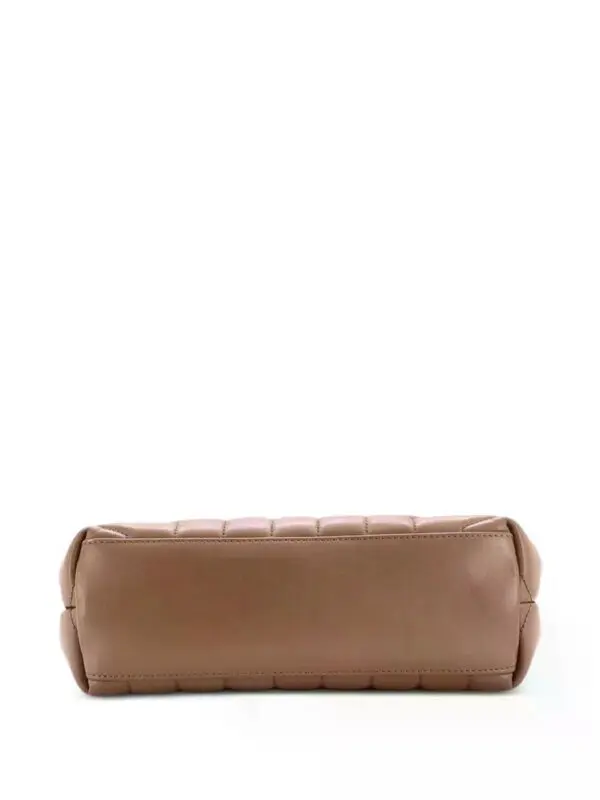 Saint Laurent Loulou Matelasse Chevron Leather Small Shoulder Bag - Neutrals