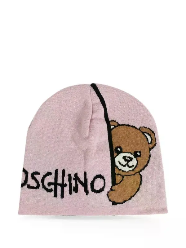 Moschino Logo-print Teddy Bear Beanie Hat