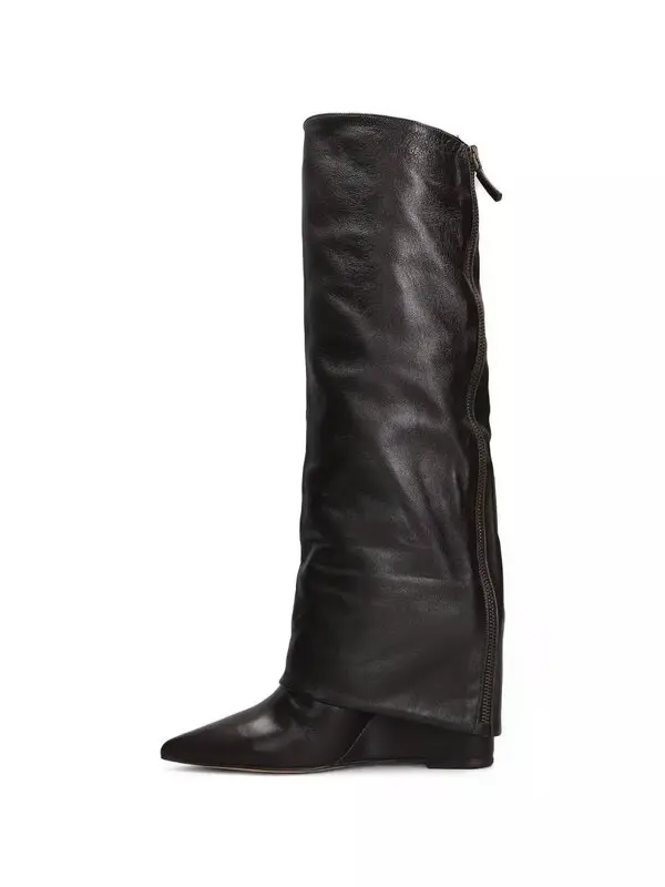 THE SELLER Pointed-toe Wedge Boots