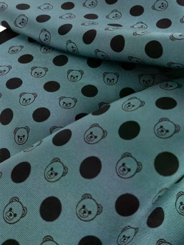 Moschino Teddy Bear Polka-dot Scarf