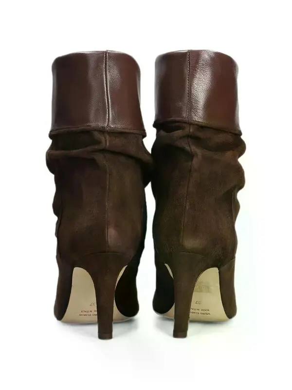 THE SELLER Slouchy Pointed-toe Suede Boots