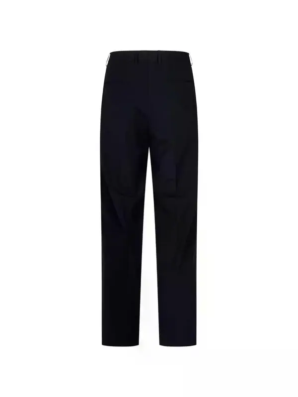 Tagliatore Navy Stretch Straight-leg Trousers
