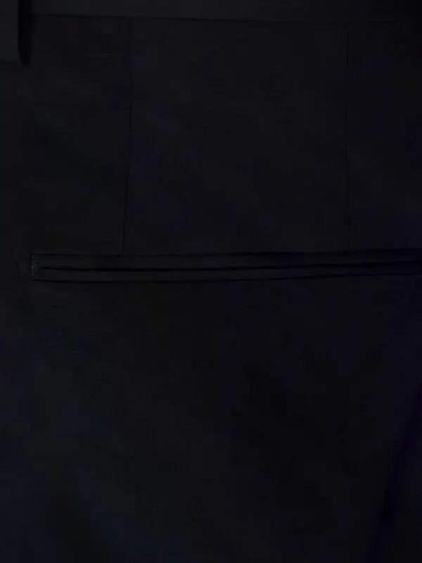 Tagliatore Navy Stretch Straight-leg Trousers