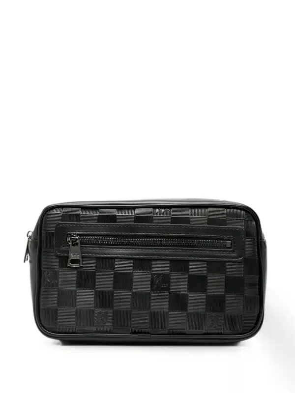 Karl Lagerfeld Bumbag Check-patterned Logo-embossed Belt Bag