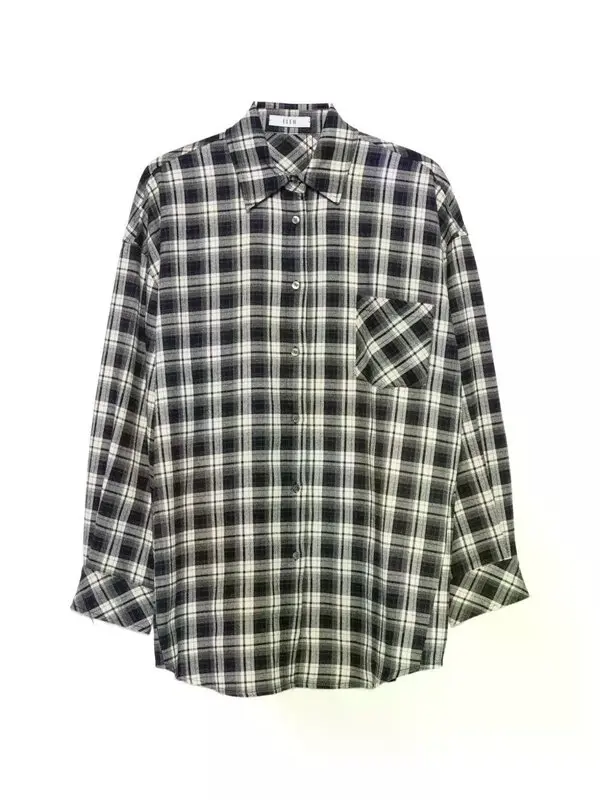 ELEH Check-pattern Button-down Shirt