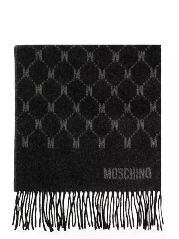 Moschino Cashmere Scarf With Monogram