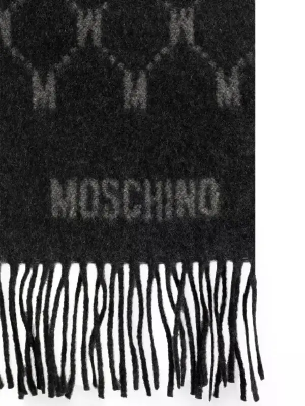 Moschino Cashmere Scarf With Monogram