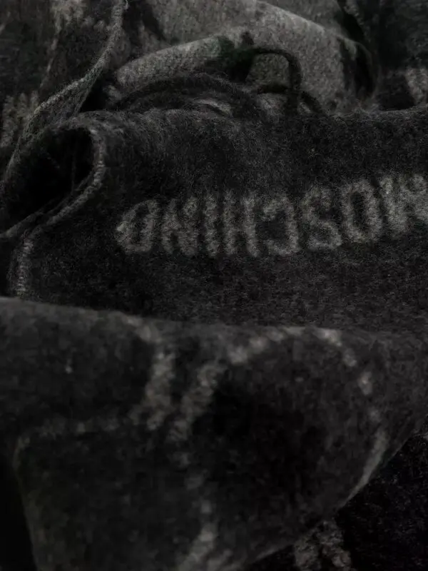Moschino Cashmere Scarf With Monogram