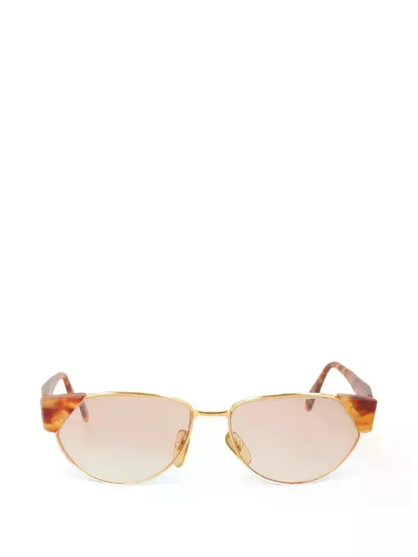 Missoni Tortoiseshell-effect Oval-frame Sunglasses