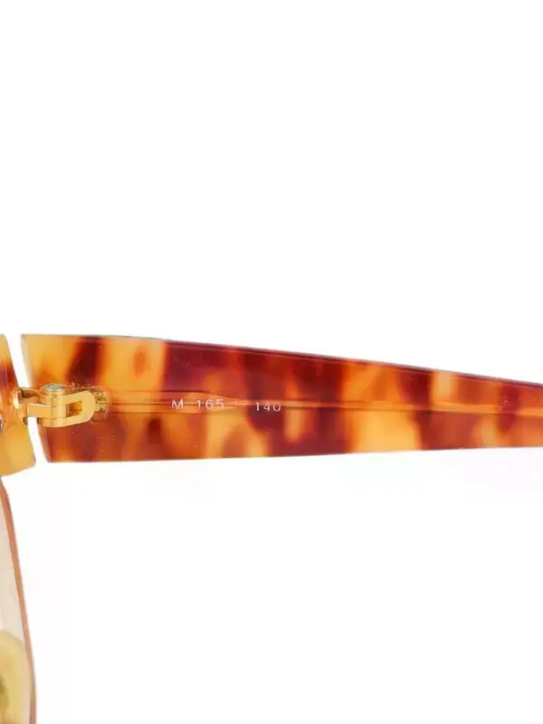 Missoni Tortoiseshell-effect Oval-frame Sunglasses