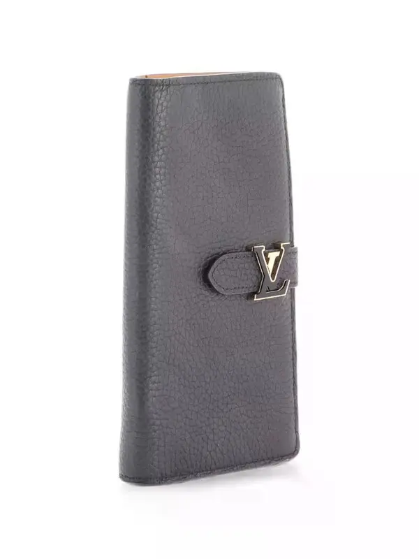 LOUIS VUITTON Capucines Vertical Wallet Leather Small Wallets