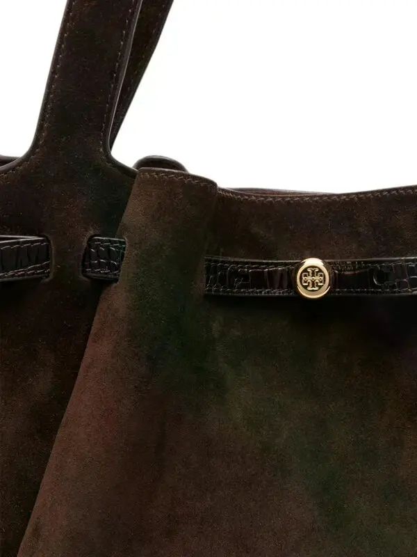 Tory Burch Romy Suede Tote Bag - Brown