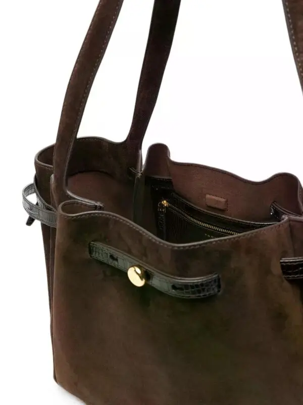 Tory Burch Romy Suede Tote Bag - Brown