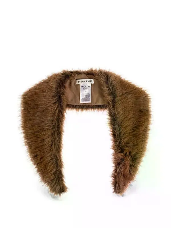 Munthe Voida Faux-fur Scarf - Brown