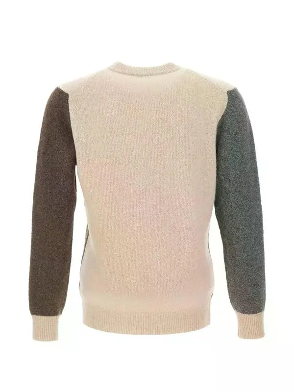 KANGRA Argyle-knit Crew-neck Sweater
