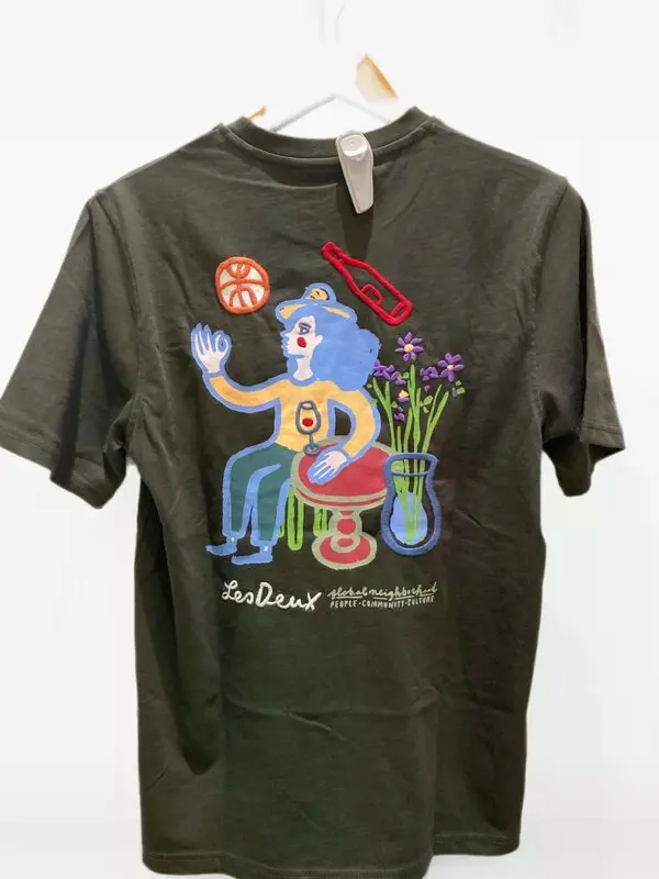 LES DEUX Graphic-print Short-sleeve T-shirt