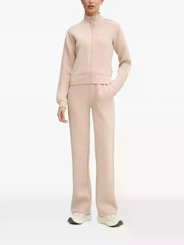 Guess Logo-embossed Zip-up Sweater