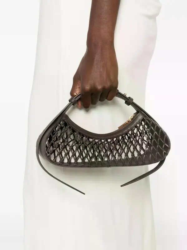 Cult Gaia Shala Lattice Shoulder Bag - Brown