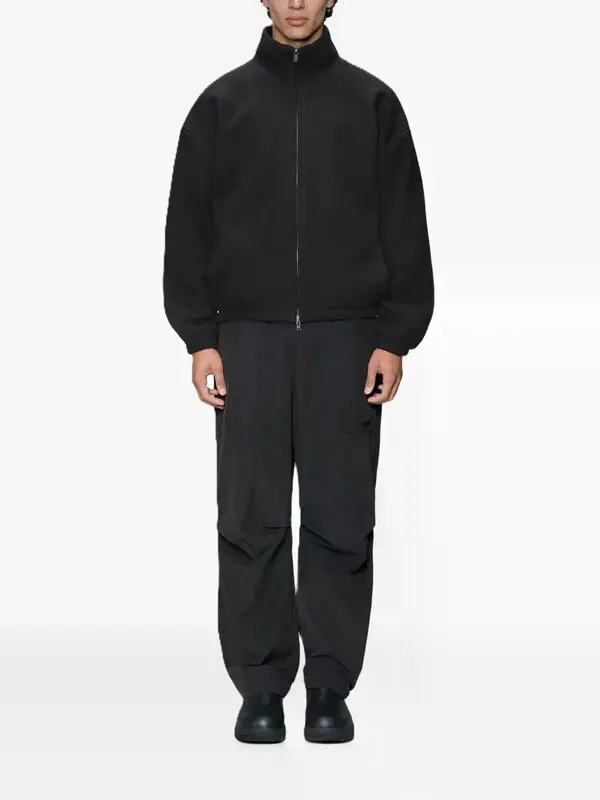 Rains Fleece-texture High-neck Jacket