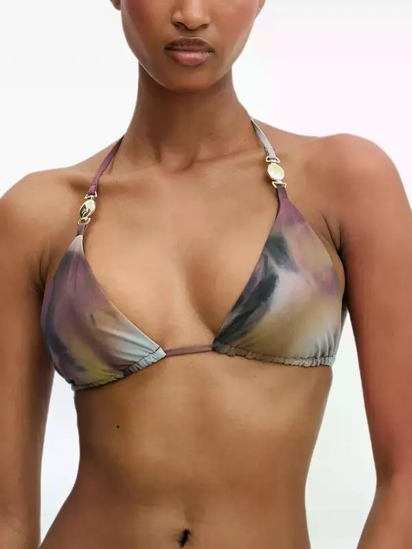 Patrizia Pepe Logo-plaque Triangle Bikini Top
