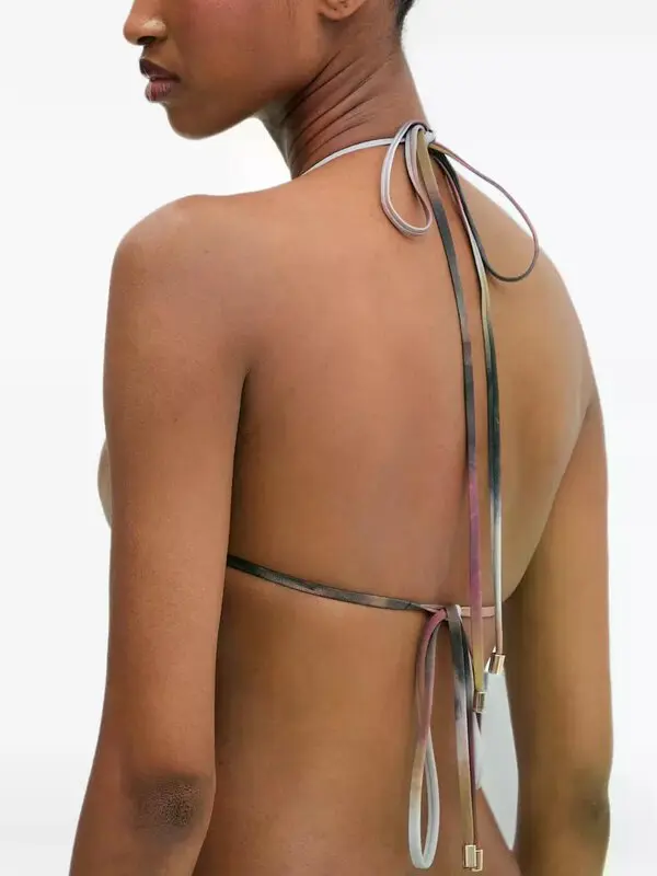 Patrizia Pepe Logo-plaque Triangle Bikini Top
