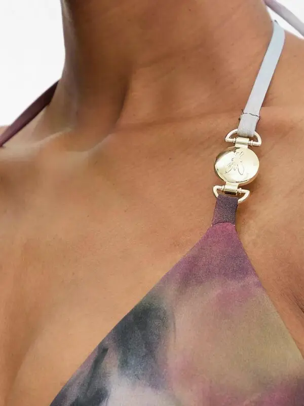 Patrizia Pepe Logo-plaque Triangle Bikini Top