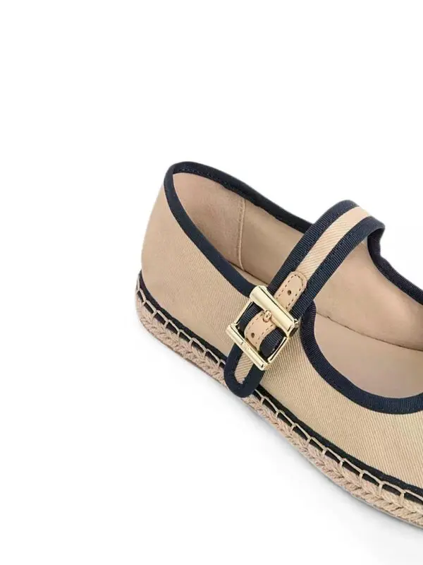 Tommy Hilfiger Buckle-fastening Espadrille Ballet Flats