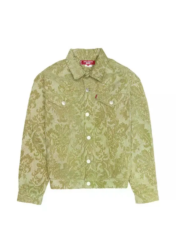 Junya Watanabe X Levi's Damask Pattern Denim Jacket - Green