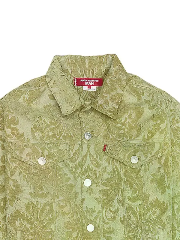 Junya Watanabe X Levi's Damask Pattern Denim Jacket - Green