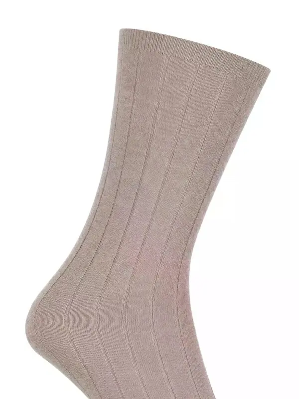LA ROSE Ribbed Knit Socks
