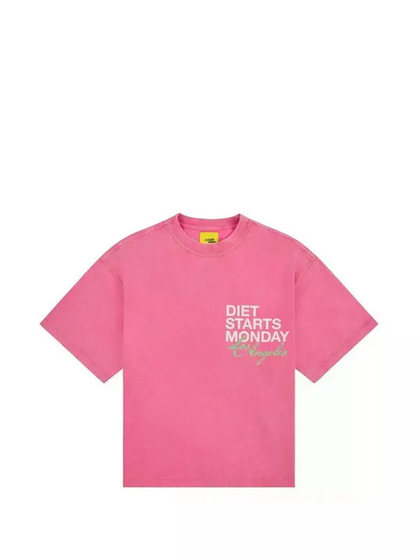 DIET STARTS MONDAY Dsmla Logo-print Cotton T-shirt