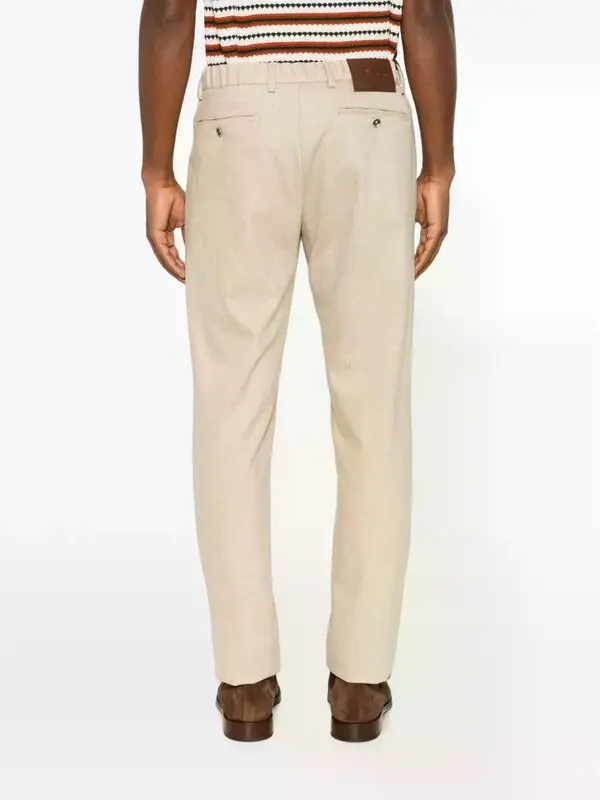 Kiton Pleated Straight-leg Trousers