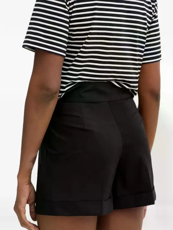 Patrizia Pepe Pleated-detail Turn-up Shorts