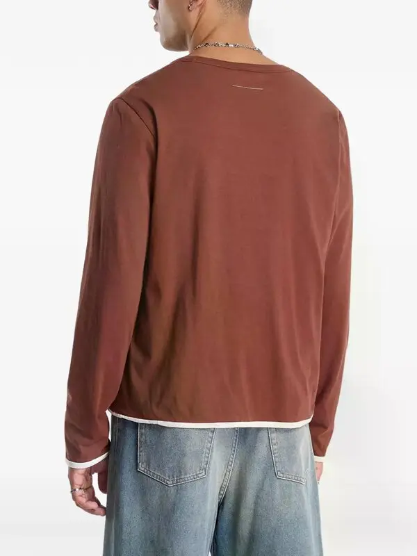 MAISON MARGIELA Logo-print Long-sleeved T-shirt