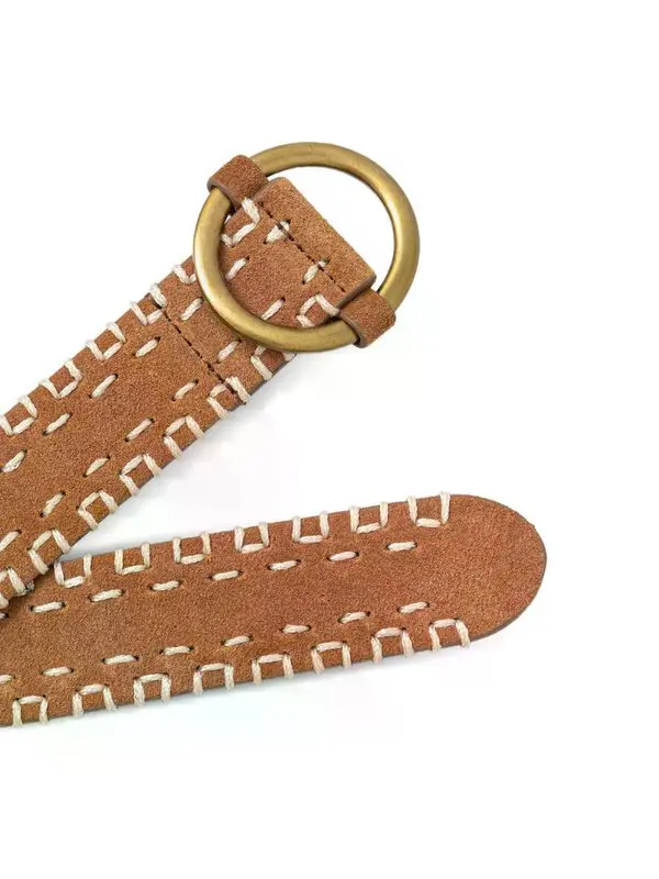 SESSUN Suede Belt - Brown